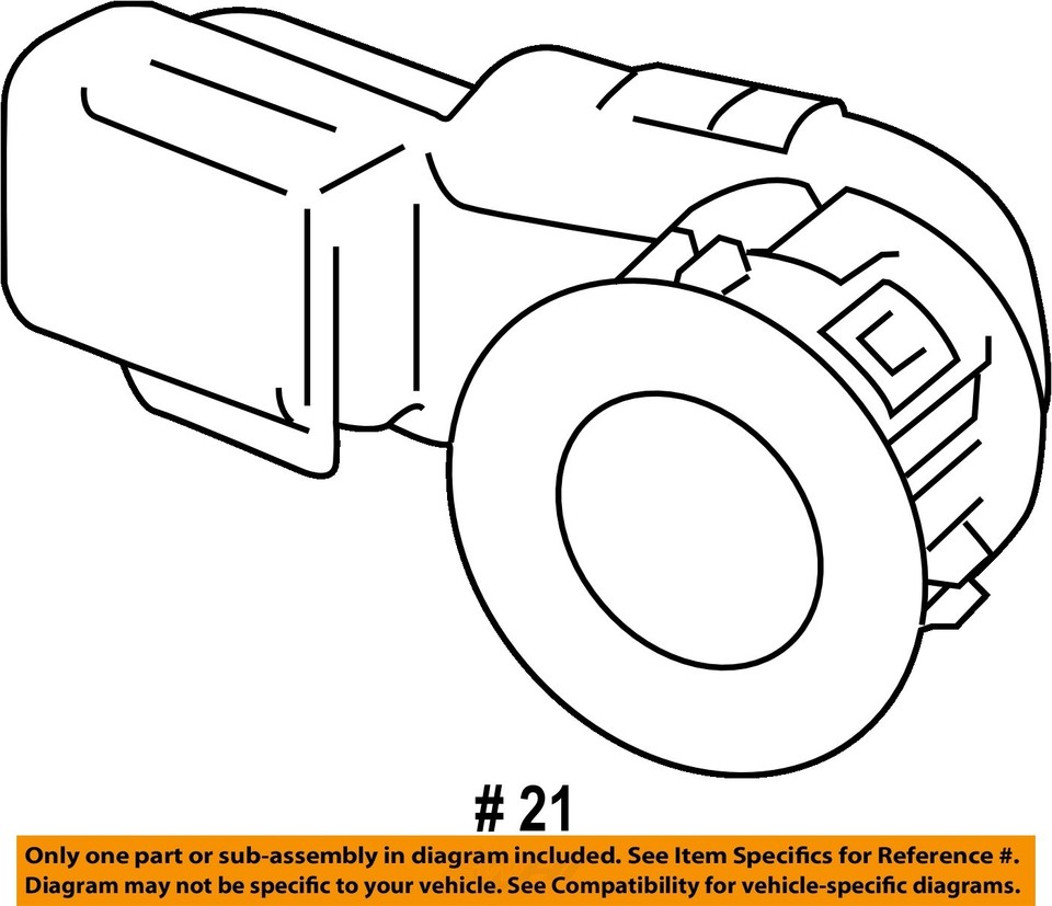 TOYOTA OEM 14-21 Tundra Rear Bumper Bumper Components-Park Sensor ...