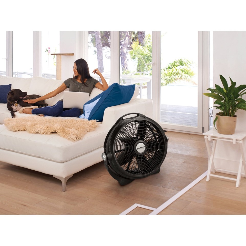 Lasko Wind Machine 20" 3-Speed Air Circulator Floor Fan, Black | eBay