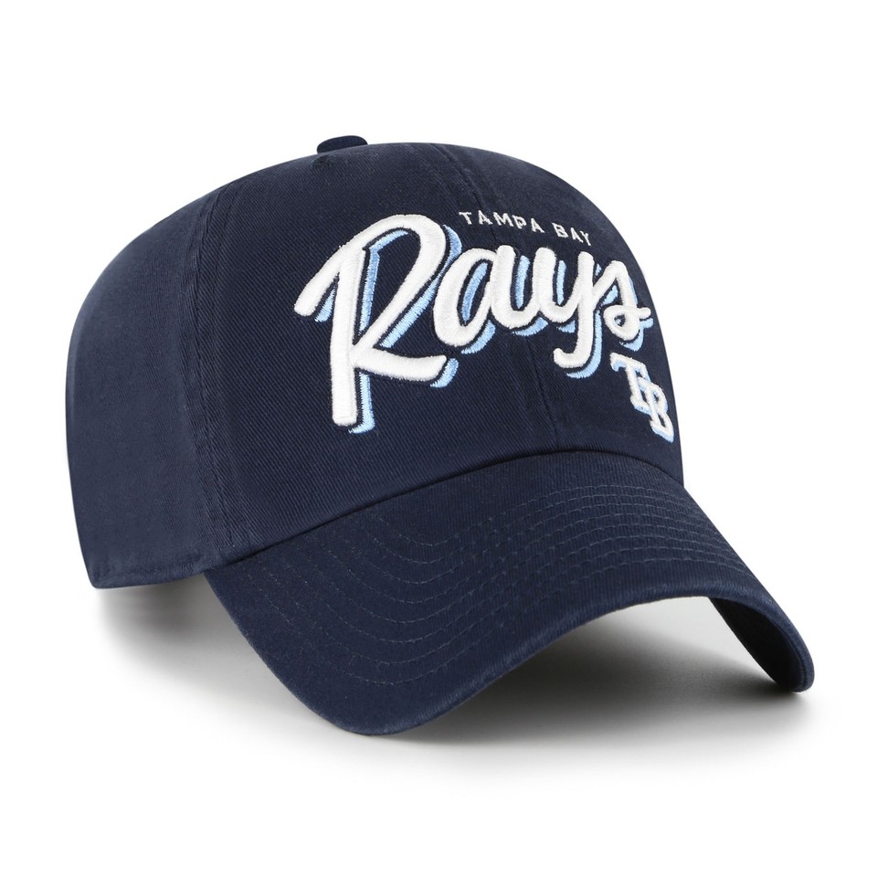 Women's '47 Navy Tampa Bay Rays Ariana Clean Up Adjustable Hat | eBay
