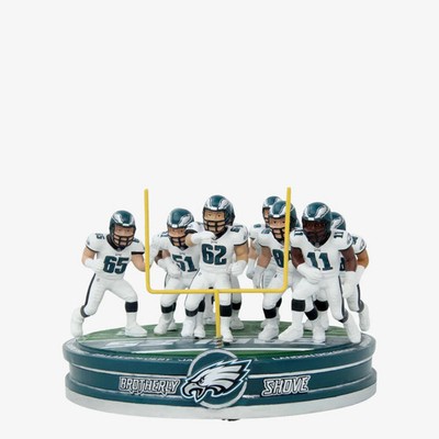 Philadelphia Eagles Brotherly Shove Mini Scene Bobblehead NFL Football ...