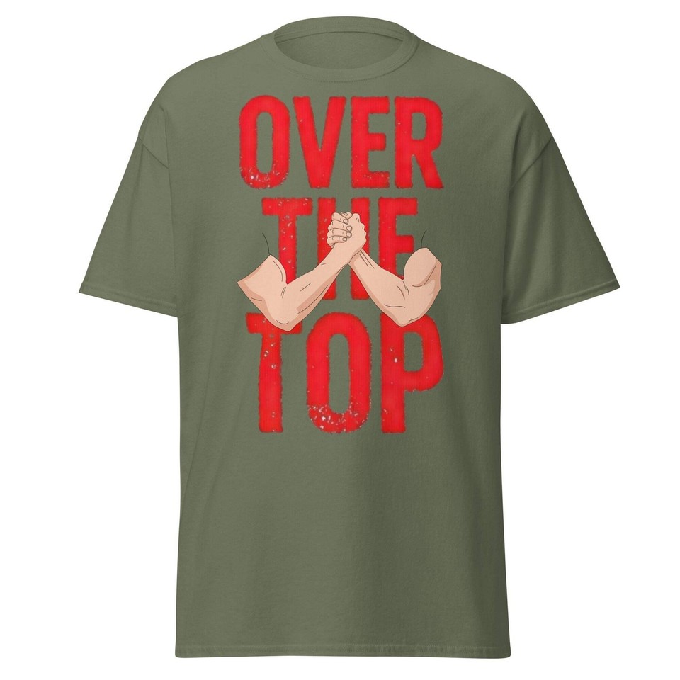 Over The Top Arm Wrestling T-Shirt - Retro Fitness Graphic | eBay