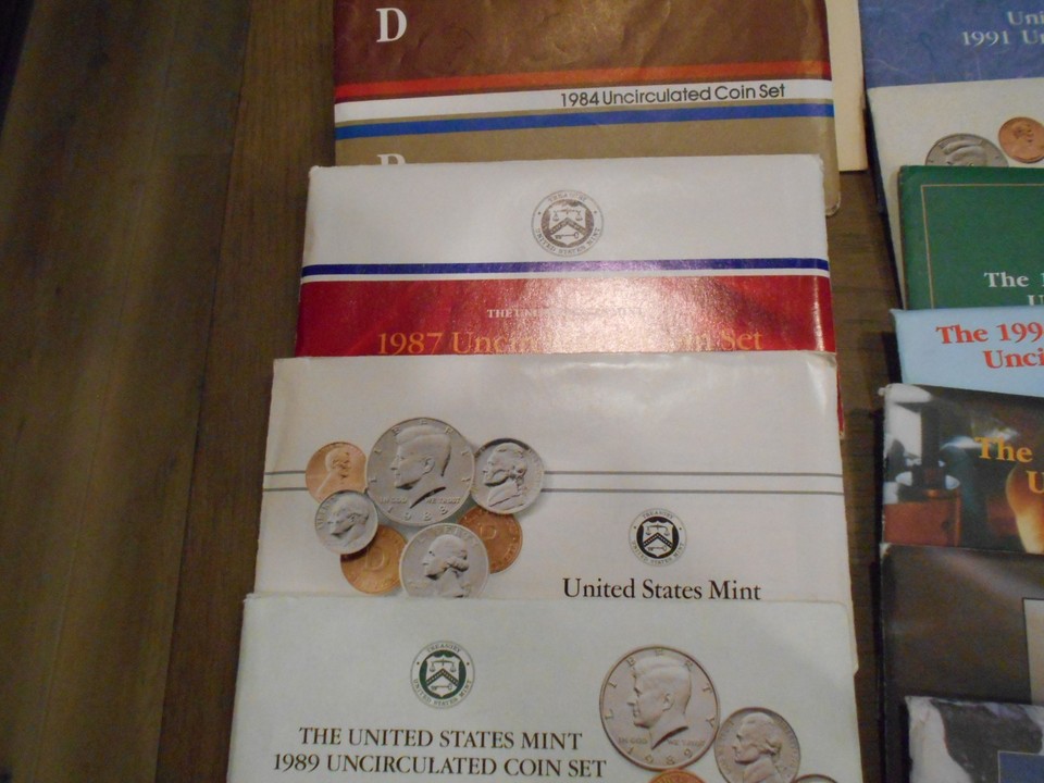 1975-1997 US MINT UNCIRCULATED COIN SETS P D S - LOT OF 15 SETS | eBay