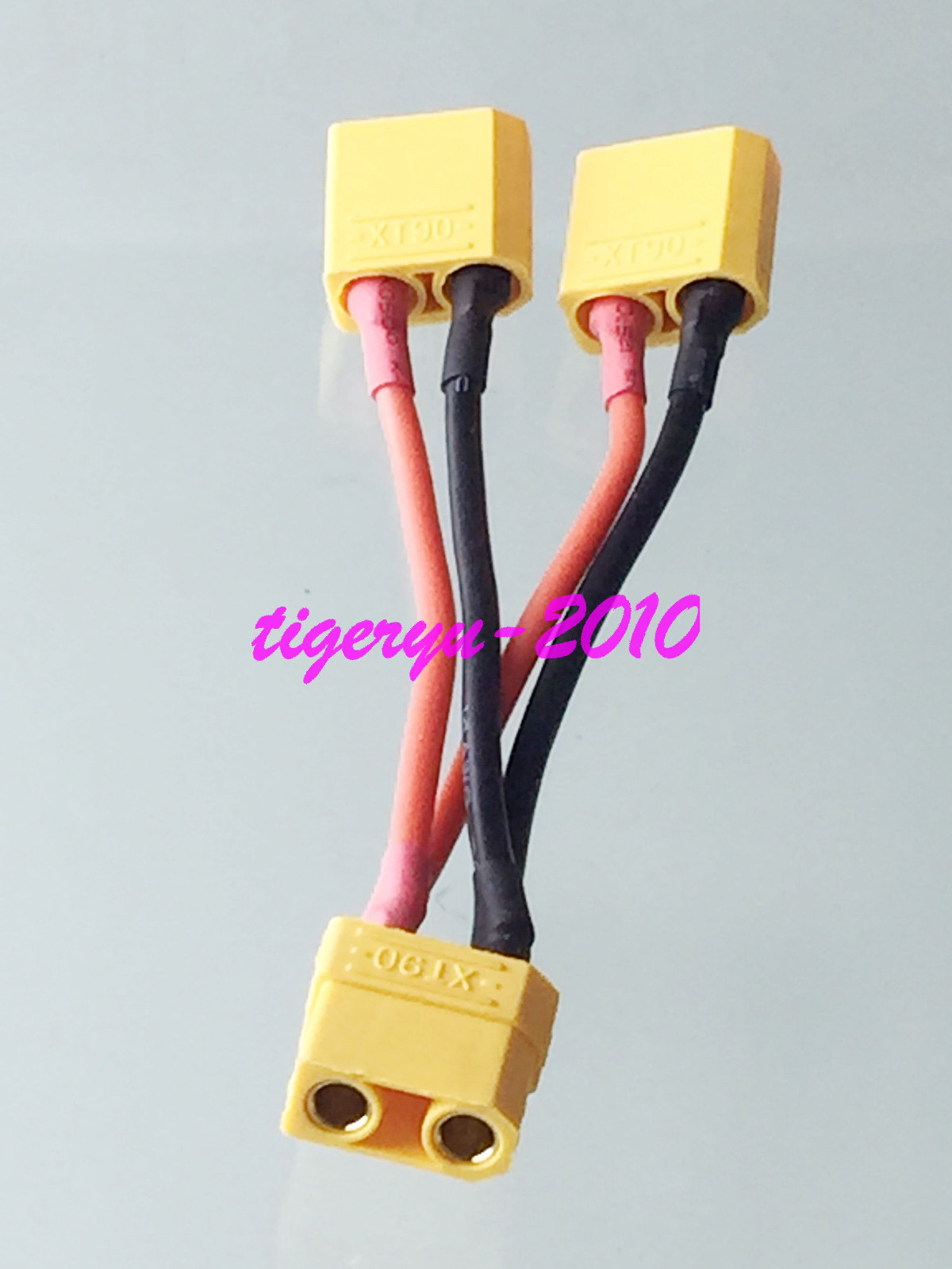 XT90 Parallel Battery Y Splitter Cable 1 female to 2 male for Lipo ...