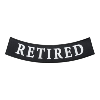 Retired Bottom Rocker Patch, Biker Rocker Patches | eBay