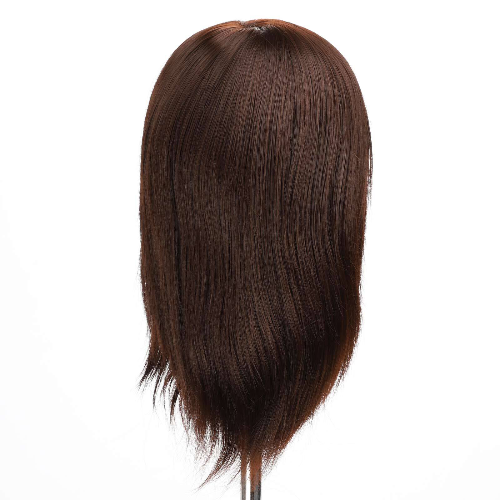 12" Synthetic Hair Man Barber Training Head with Beard Mannequin Doll ...