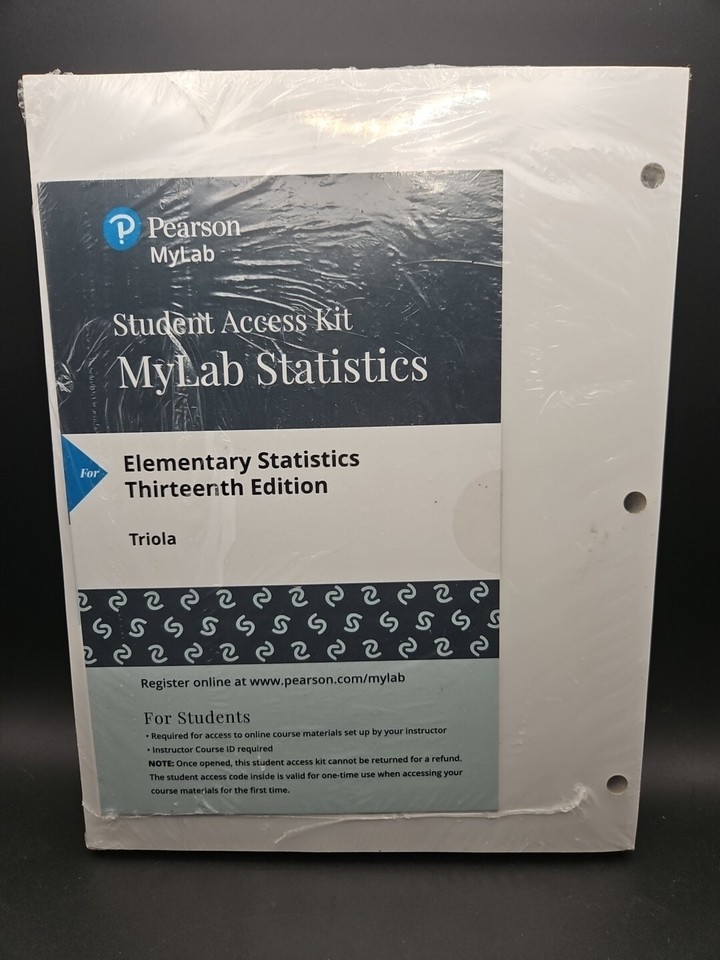 Elementary Statistics, Books a la Carte Edition by Mario TRIOLA 2017 ...