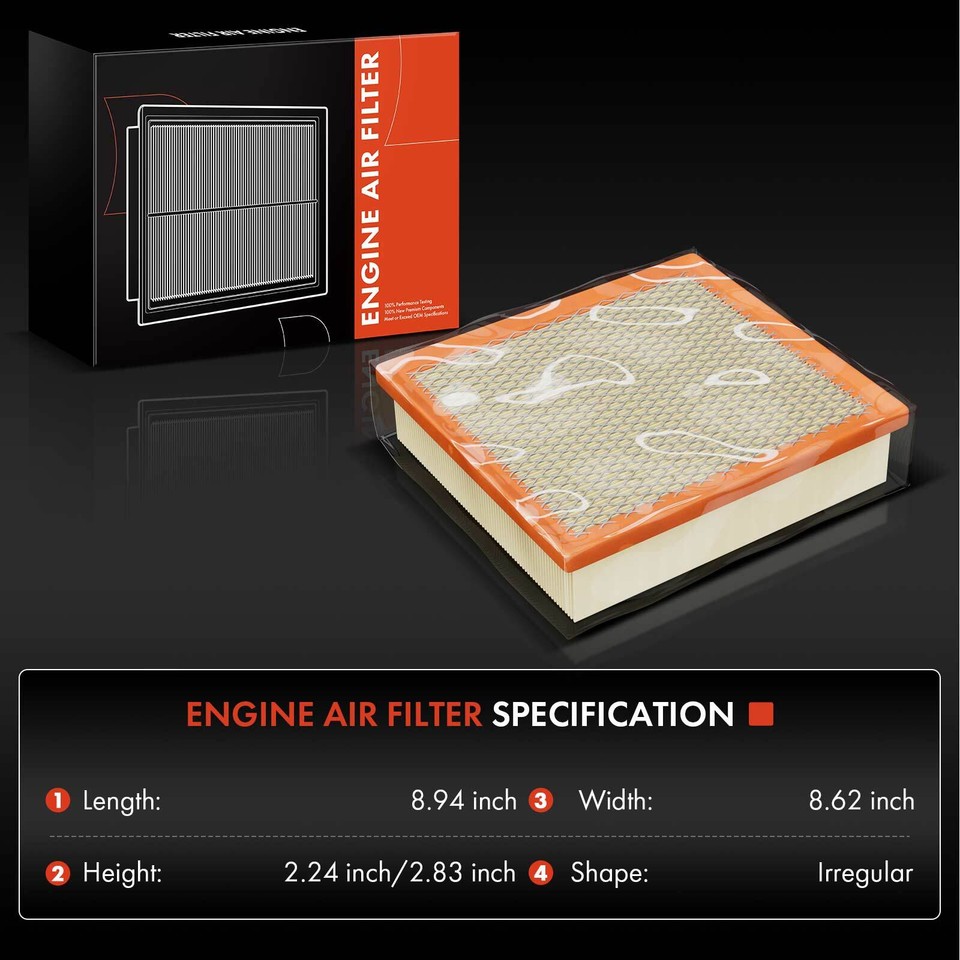 New 1Pc Engine Air Filter for Volvo XC90 2007-2014 3.2L Flexible Panel ...