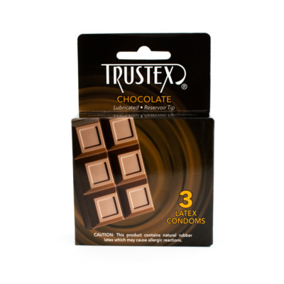 Trustex Chocolate Flavored Lubricated Latex Male Condoms, 3 Count | eBay