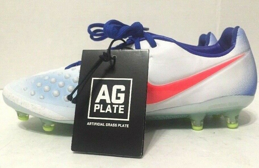 Nike Magista Opus 2 AG Pro ACC Soccer Cleats White Blue Red Nike Magista Opus 2 AG Pro ACC Soccer Cleats White Blue Red