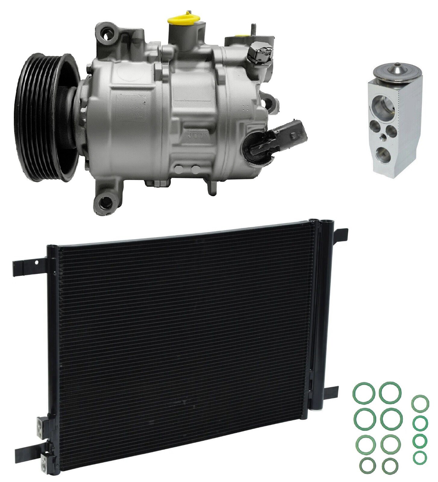 Reman RYC AC Compressor Kit W/ Condenser FB94A Fits Audi A3 1.4L 2.0L ...
