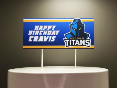 Personalised Titans Rugby League Cake Topper - (made to order) | eBay ...