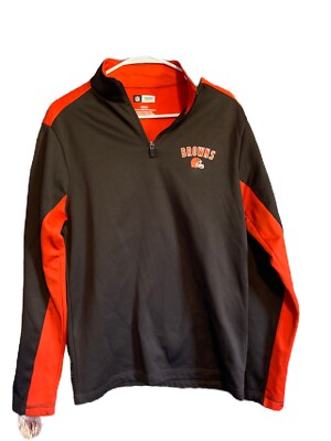 Cleveland Browns Quarter Zip Men’s Pullover Size S NFL team Brand | eBay