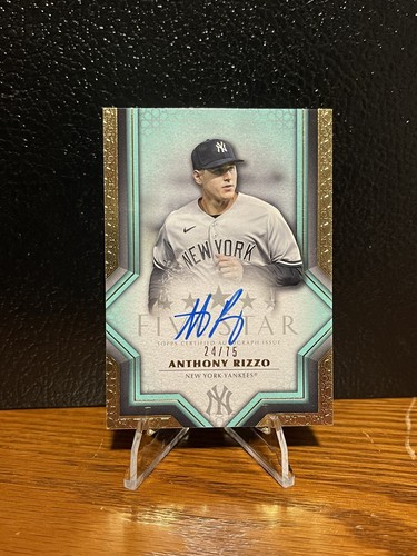 2023 Topps Five Star Anthony Rizzo Aqua Parallel #/75 AUTO | New York ...