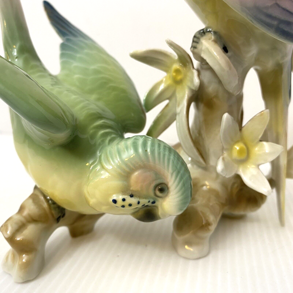 Wilhelm Rittirsch Dresden Porcelain Parakeet Parrot Bird Figurine Not ...
