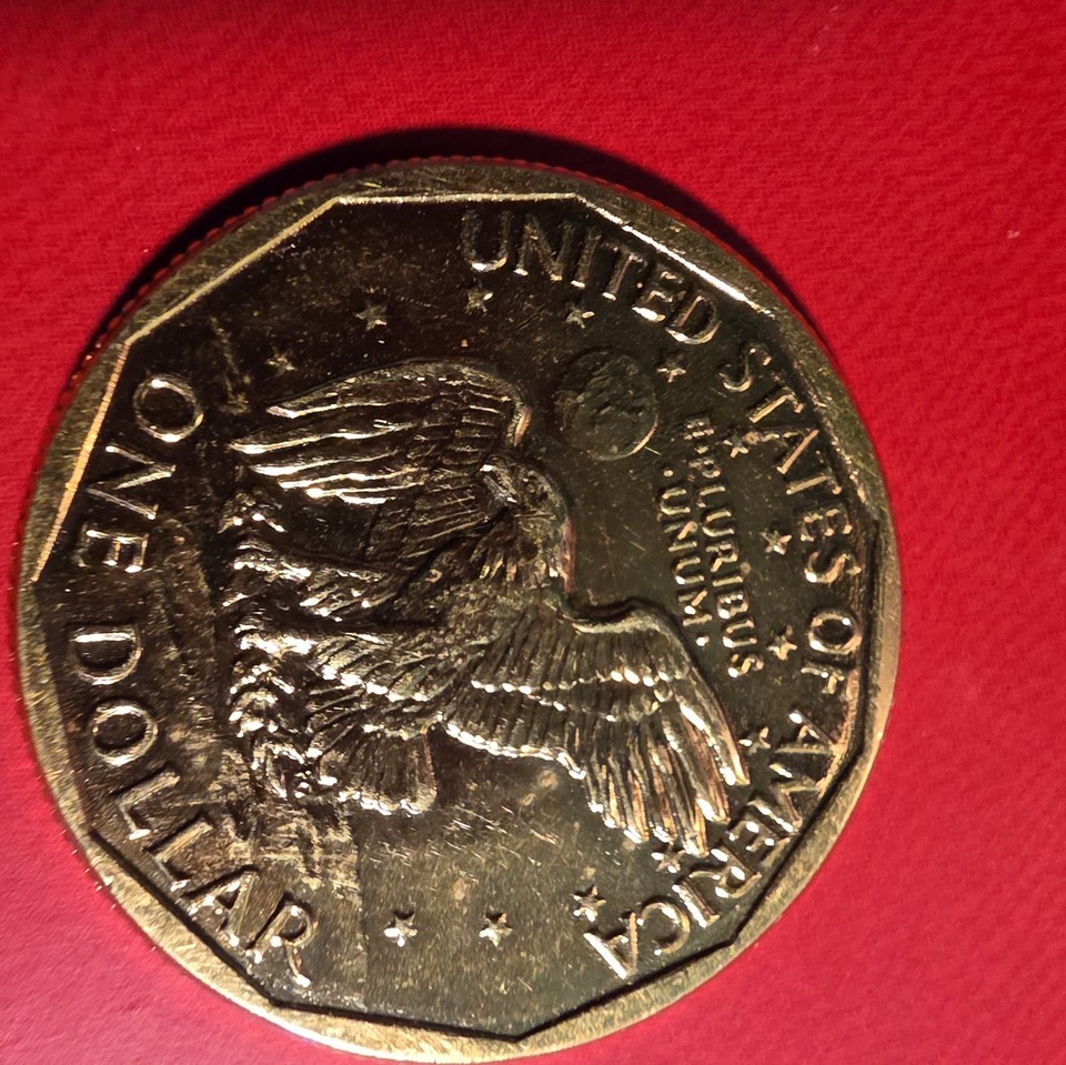 1979 susan b anthony dollar s mint 24 Kt Gold Plated Type 1 Closed S ...