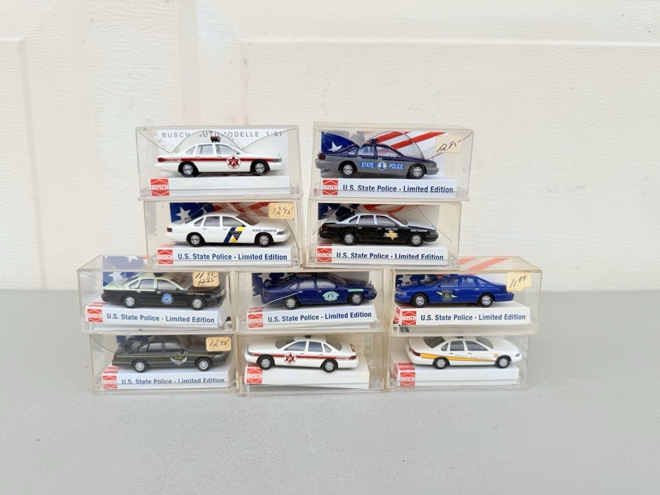 Busch Police 1:87 HO scale Lot of 10 | eBay