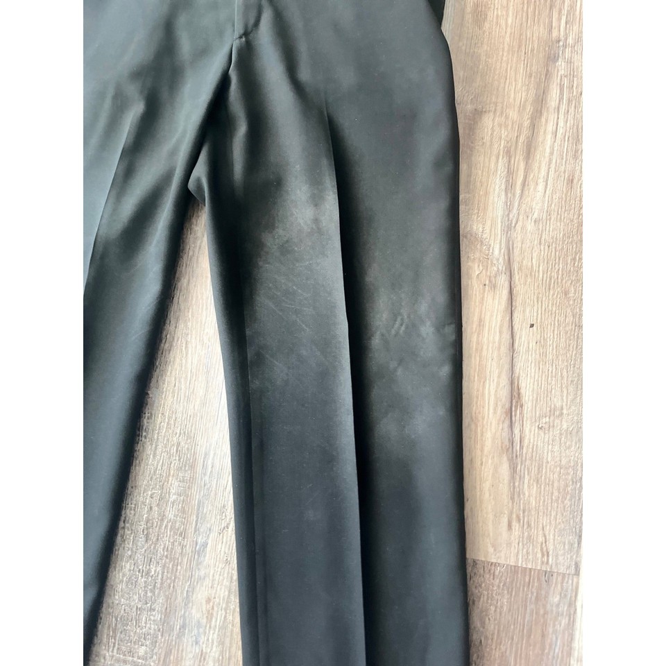 Black Sansabelt System Dress Pants Mens Size 36x32 Pleated Front | eBay