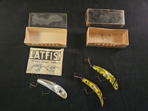Vintage Lot of Helin Flatfish U20 & T4 Lures, 2 In Box | eBay
