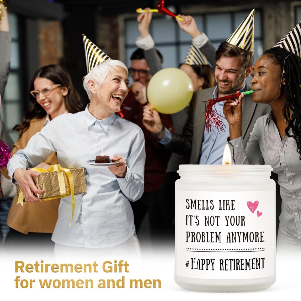 Retirement Gift For Woman Funny Retirement Candle Retirement Gifts For ...