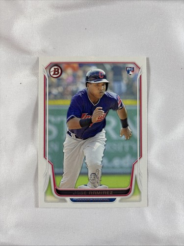 JOSE RAMIREZ RC BASE ROOKIE CARD 2014 BOWMAN CARD NO. 176 CLEVELAND ...