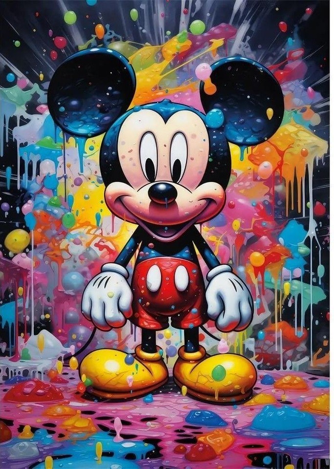 NEW KS Games 1000 Pieces Jigsaw Puzzle PQ Art Gallery Disney Mickey ...