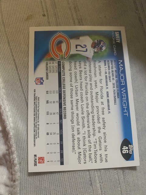 2010 Topps - #46 Major Wright (RC) for sale online | eBay