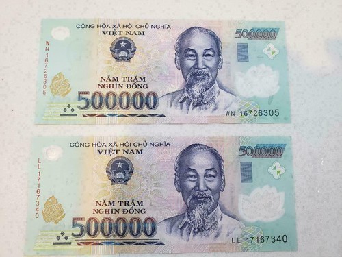 1,000,000 Vietnamese Dong 2 X 500K VND Polymer Vietnam Notes Quick Ship ...
