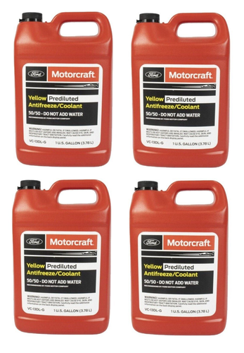 4Gallons Engine Coolant Antifreeze for FORD MOTORCRAFT Orange/Yellow ...