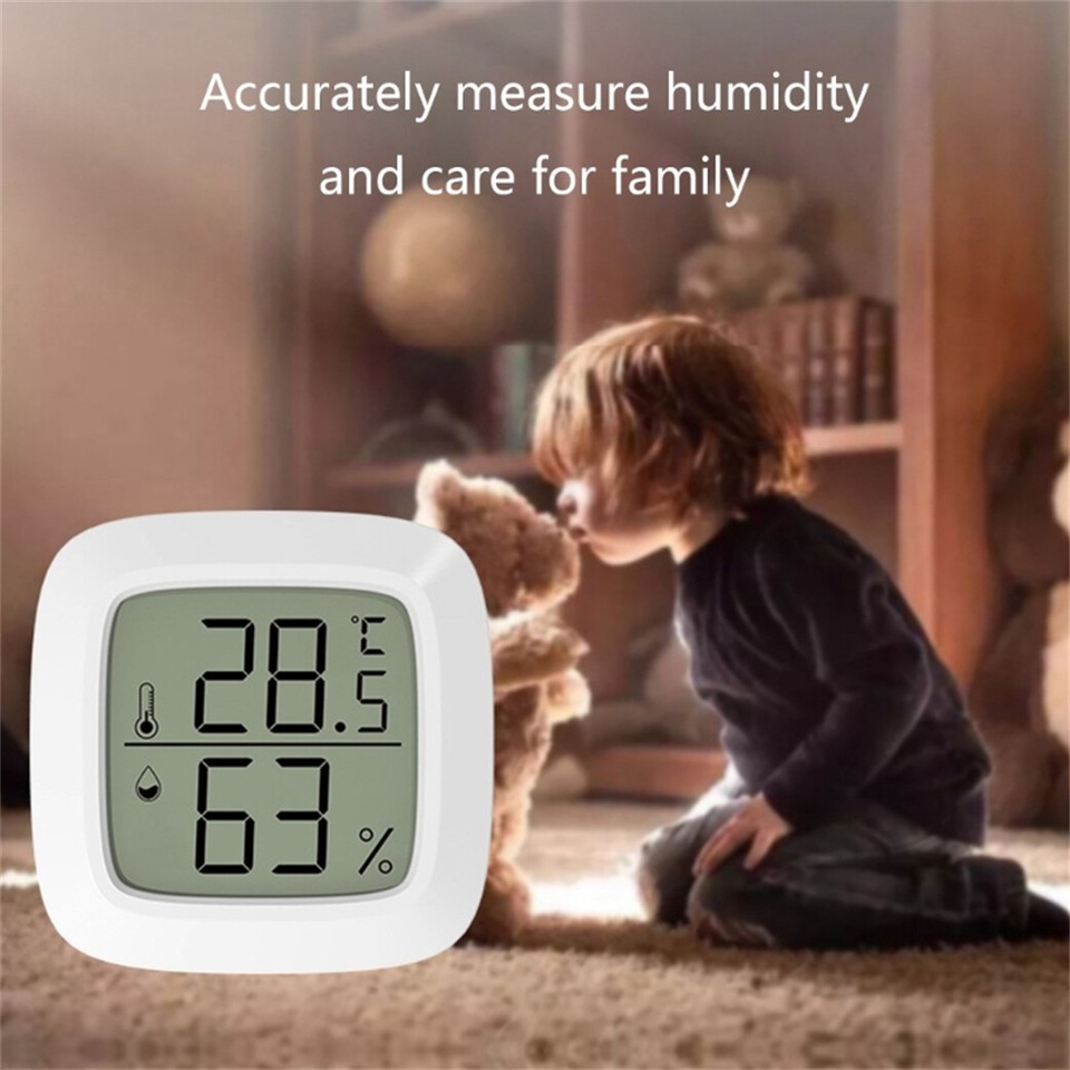 Digital Indoor Thermometer Hygrometer Mini Room Temperature Monitor LCD ...