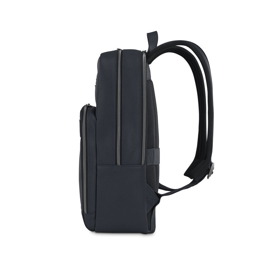 NEW!! Samsonite BUSINESS SLIM LEATHER BACKPACK - NAVY | eBay