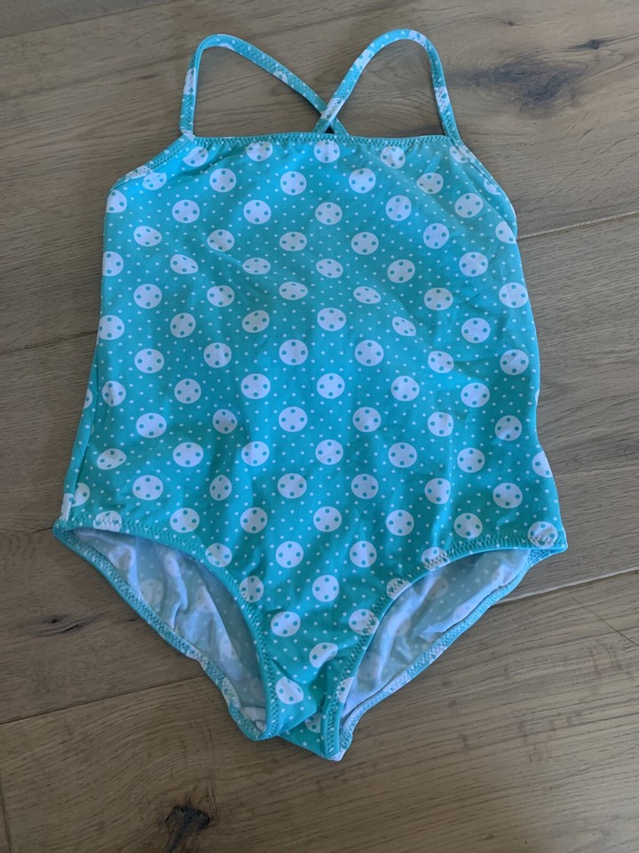 Mini Starfish Bathing Suit Beach Turquoise Polka Dot Size 4Y Girls ...