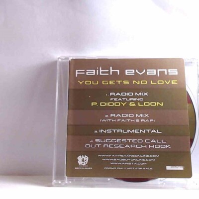 Faith Evans Ft P. Diddy & Loon – You Gets No Love (CD, Promo, US, 2001 ...
