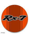 Mazda Rx-7 Series 1 Emblem Round Aluminum Sign - Aluminum - 14 colors ...