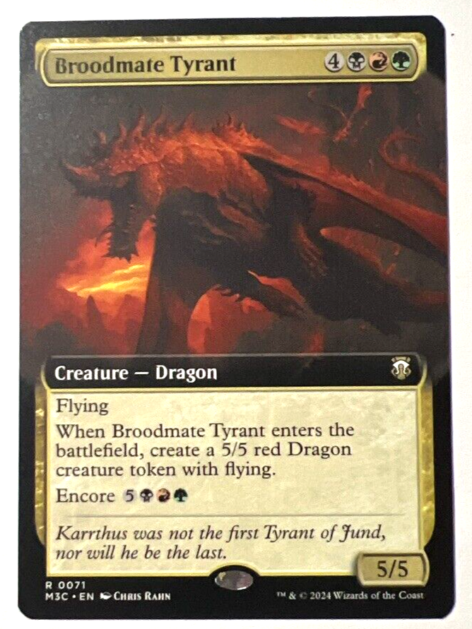 BROODMATE TYRANT MAGIC THE GATHERING CARD RARE CREATURE MODERN HORIZONS ...