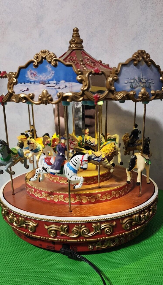 Mr Christmas Triple Decker Carousel Plays 50 Songs | eBay