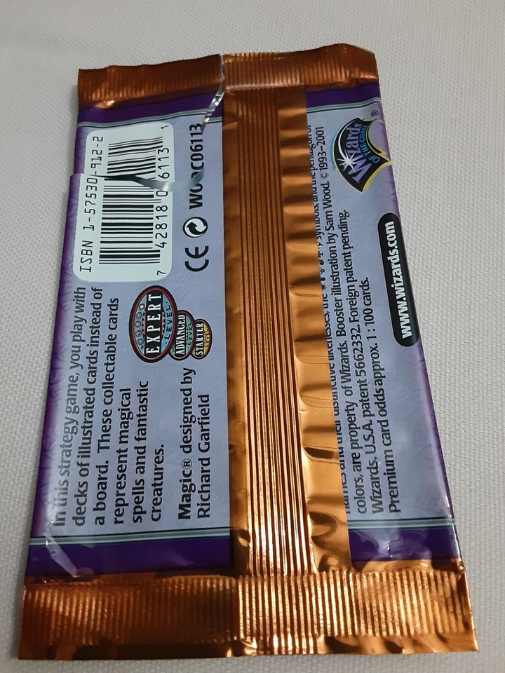 MTG Planeshift empty Booster Pack English Magic The Gathering wrapper ...