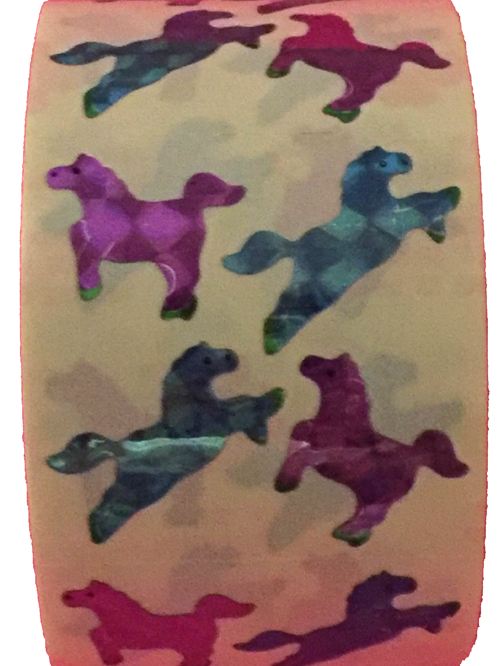 400 Horse Stickers in a roll of 100 modules (2" x 2"), each sticker 1 ...