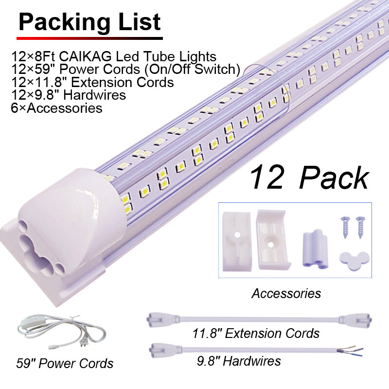 8 Ft Led Shop Lights 8ft Led Garage Lights 144w Led Shop Light Fixture ...