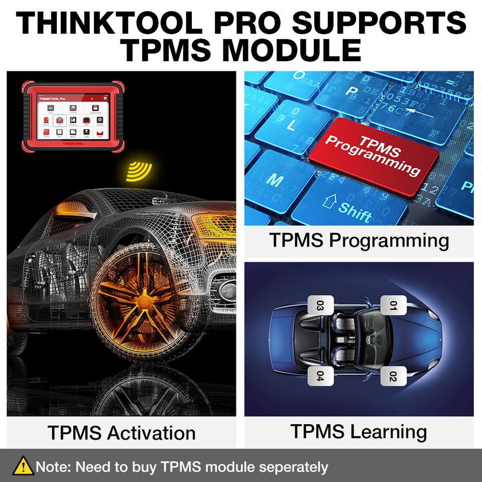 THINKCAR THINKTOOL PRO Car Scanner Bidirectional Diagnostic Tool ECU ...
