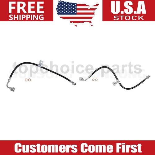2x Front Left & Right Brake Hose Brake Line For 1975-1978 Chevrolet C10 ...
