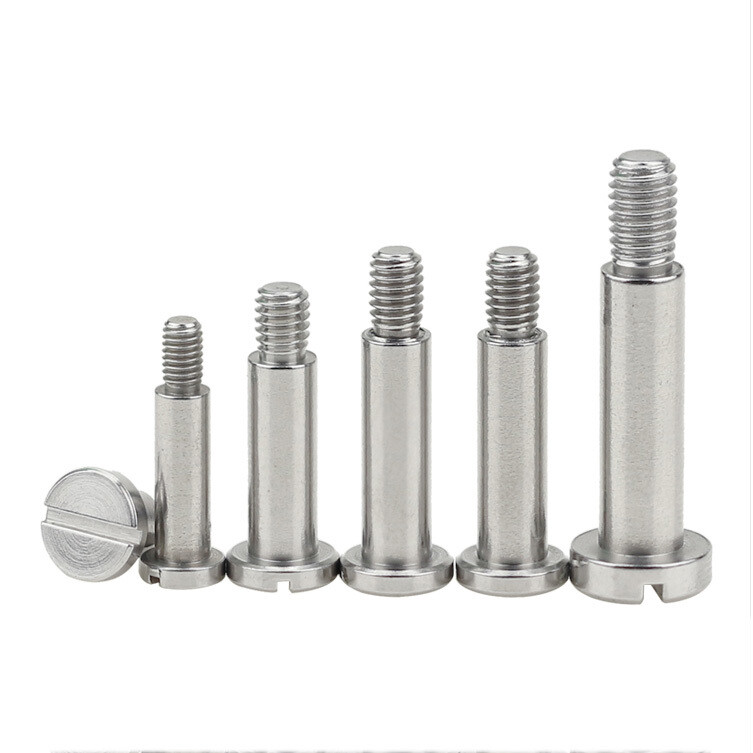 1PCS Round Head Slotted Shoulder Screws pluging Bolts M2 M2.5 Stainless ...