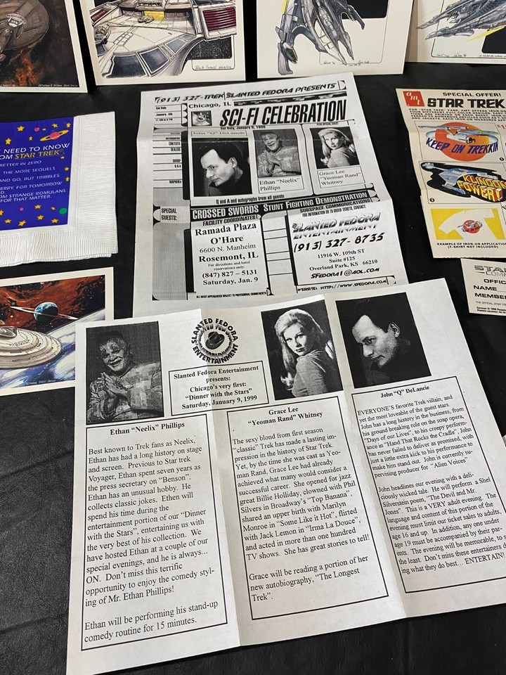 Star Trek Fan Club Collectibles cards photos pamphlets and more | eBay
