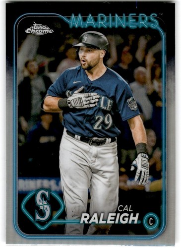 2024 Topps Chrome Refractor Cal Raleigh Seattle Mariners #119 | eBay