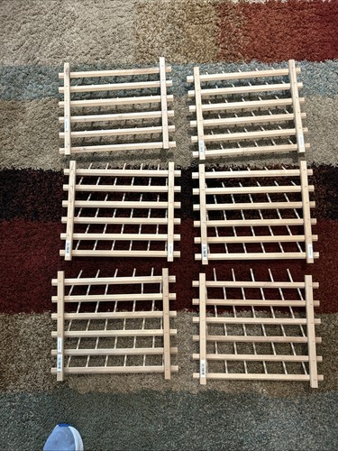 June Tailor Wooden Thread Mid Size Cone 6 Hanging Racks Stand Holds 33 ...