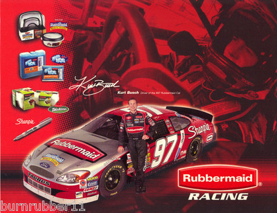 2003 KURT BUSCH "SHARPIE / RUBBERMAID" #97 NASCAR WINSTON CUP SERIES ...