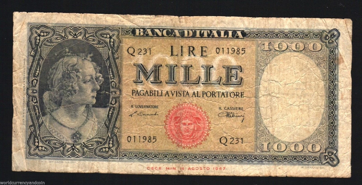 Italian Money Bills