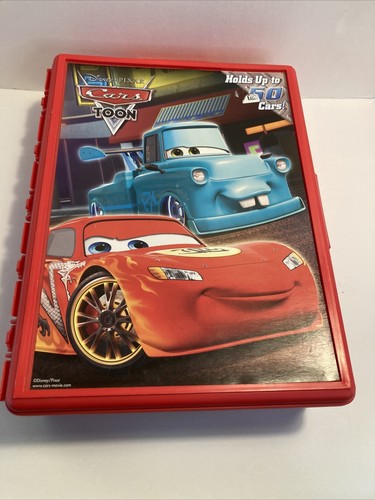 Disney Pixar Cars Movie Toon 50 Car Carrying Case With 6 Movie Cars ...