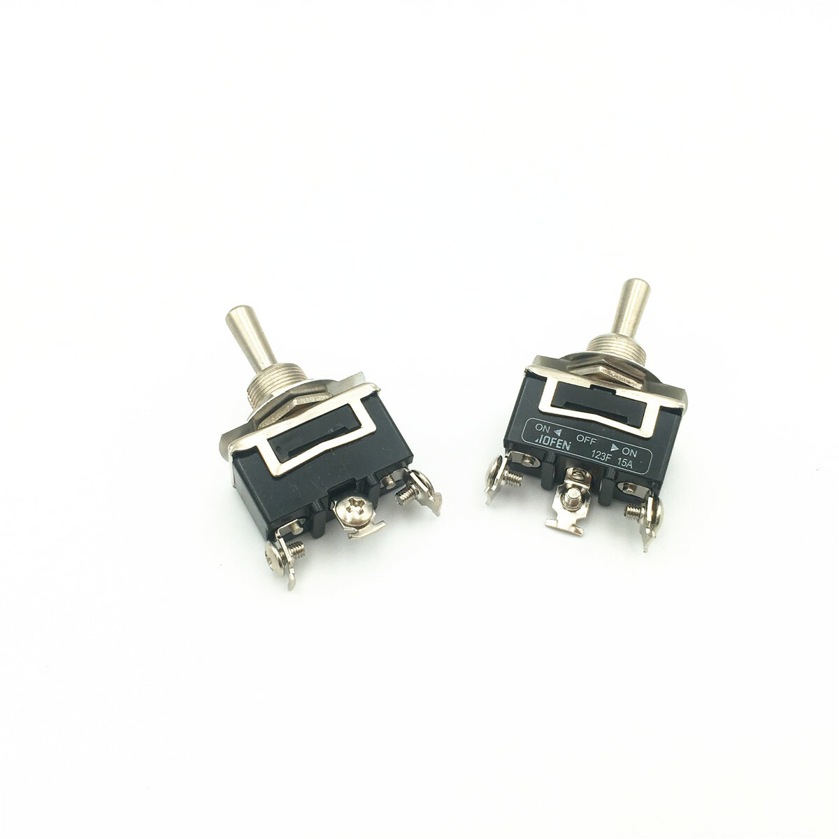 2pcs 123F Toggle Switch Momentary 3-Pin 3 Position ON-OFF-ON SPDT 15A ...
