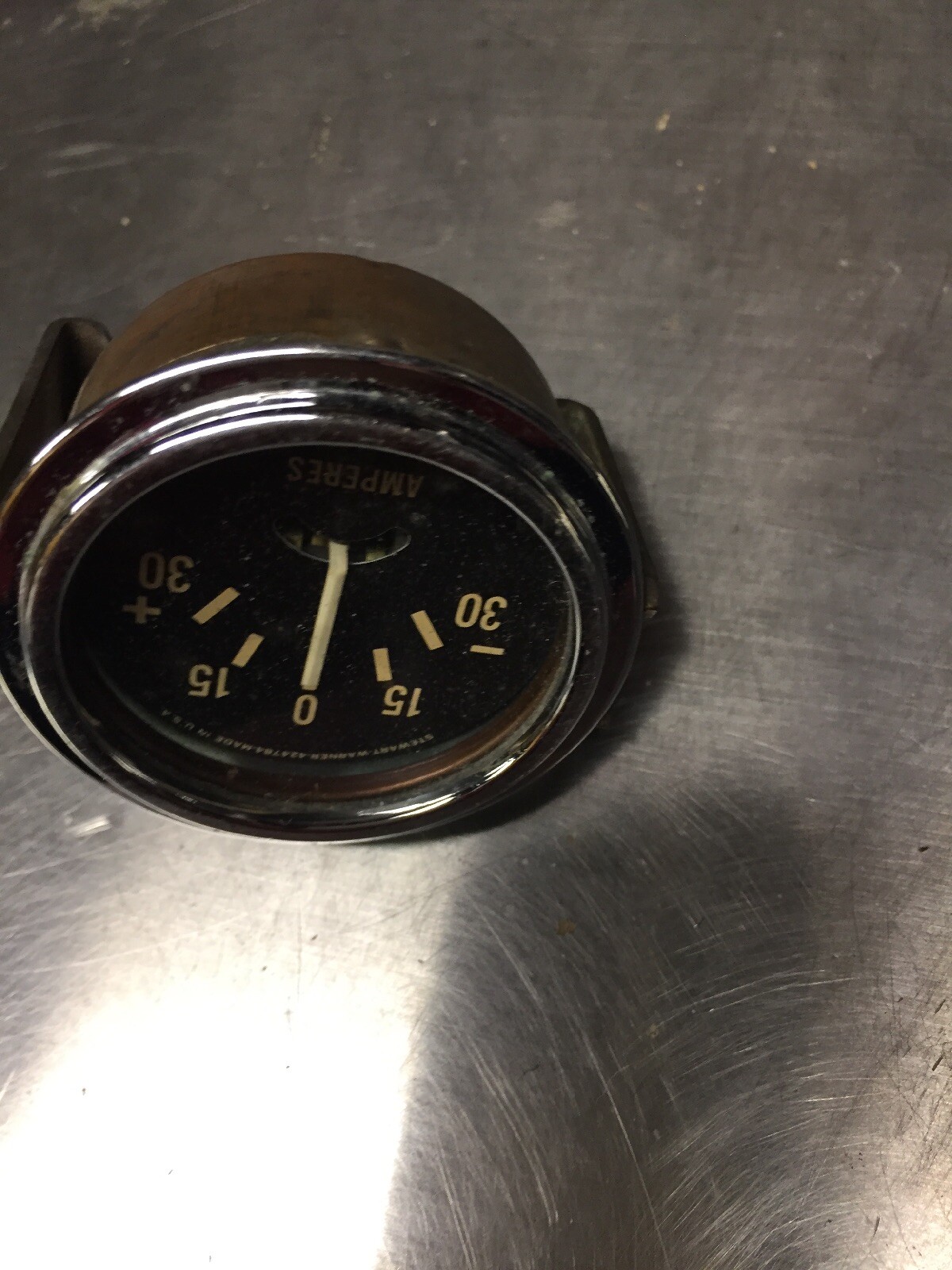 VINTAGE SW STEWART WARNER AMP. 0-30 GAUGE. #424784 TROG Ratrod Hot Rod ...