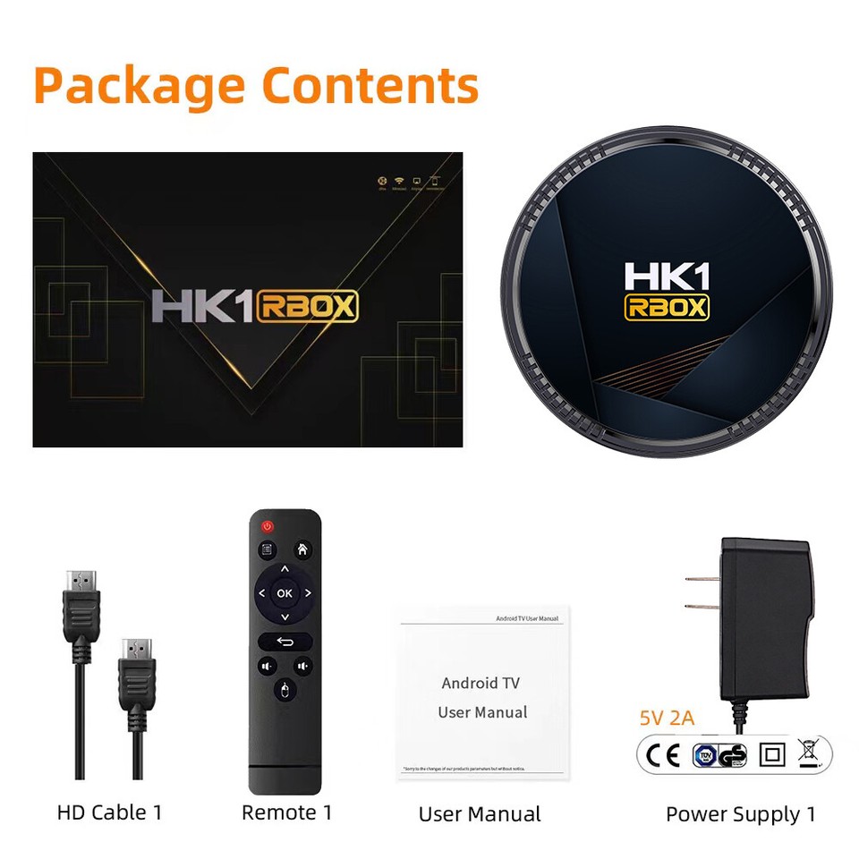 HK1 Pro Smart TV BOX Android 10.0 Android 12.0 Smart 5G WIFI Media ...